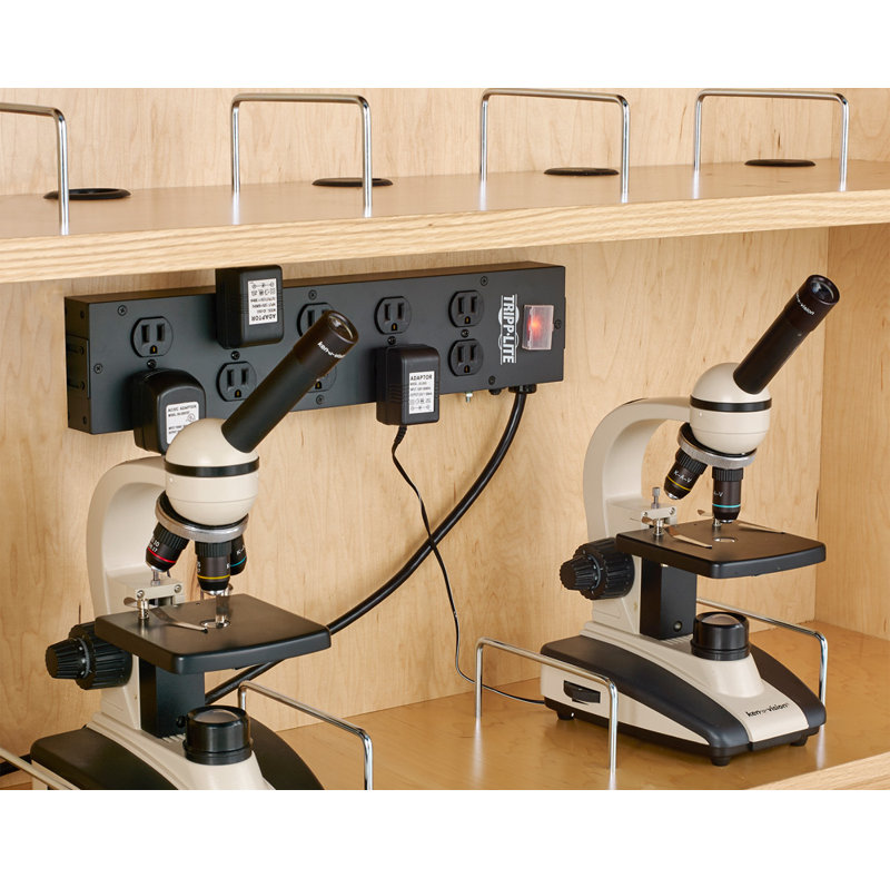 Diversified Woodcrafts PerpetuLab Quick-Ship Mobile Microscope Charging Storage Cabinet | Wayfair